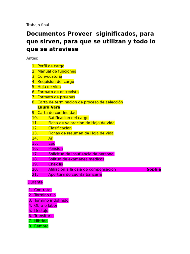 Trabajo Final Proveer | PDF