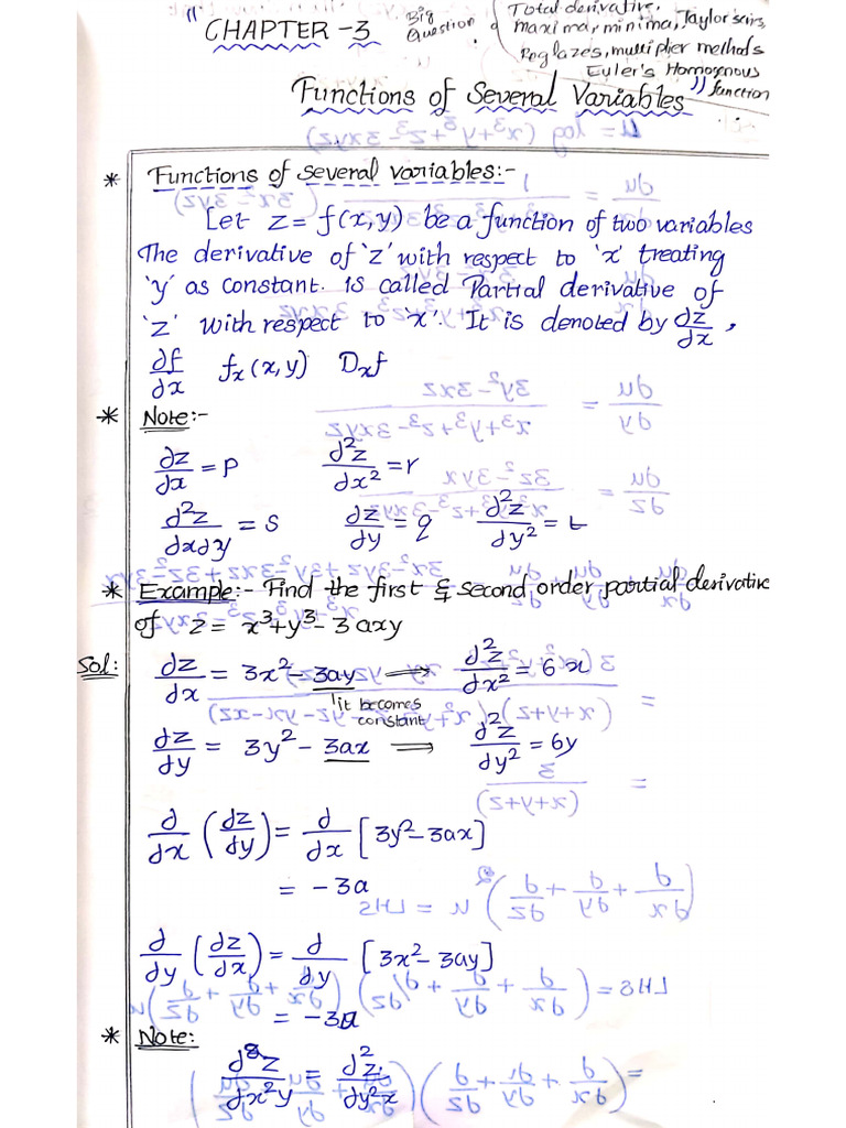 Eulers Homogeneous FN Unit 2 | PDF