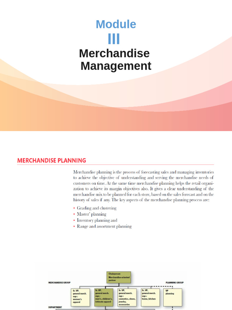 Merchandise Management Overview Guide | PDF | Retail | Pricing