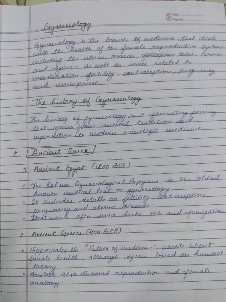 Gynae Notes | PDF