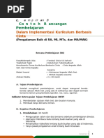 Template Pembelajaran Mendalam + KBC | PDF