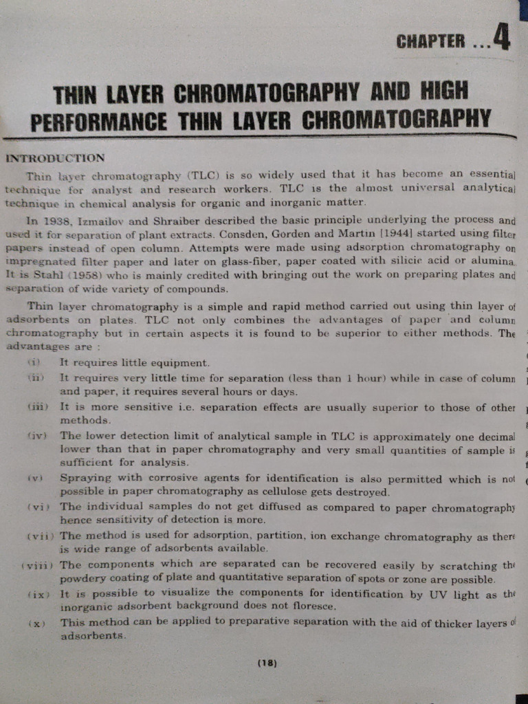 Thin Layer Chromatography | PDF | Thin Layer Chromatography ...