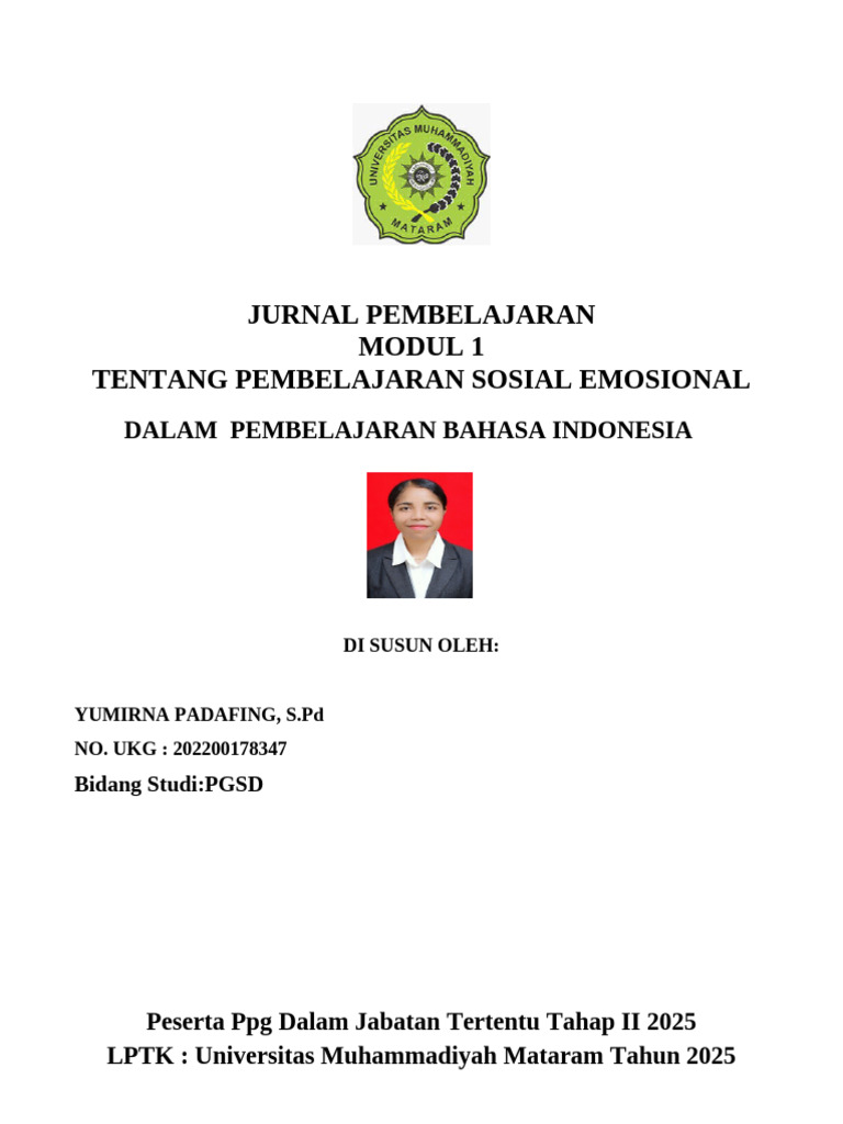 Modul - Jurnal - Pembelajaran Satu | PDF