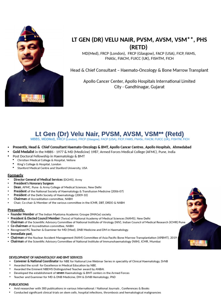 LGVN CV Slide - Apollo | PDF | Doctor Of Medicine | Hematology