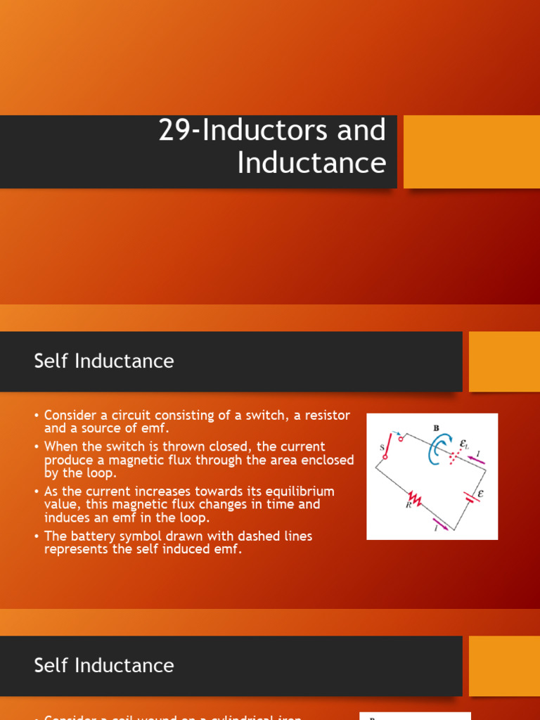 29-Inductor and Inductance - Slides | PDF
