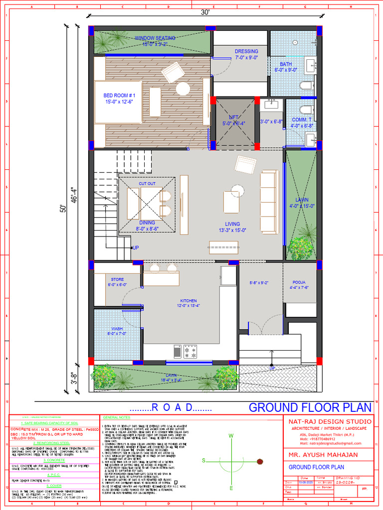 1.ayush Mahajan - Floor Plan - 10082025 | PDF | Structural Engineering ...