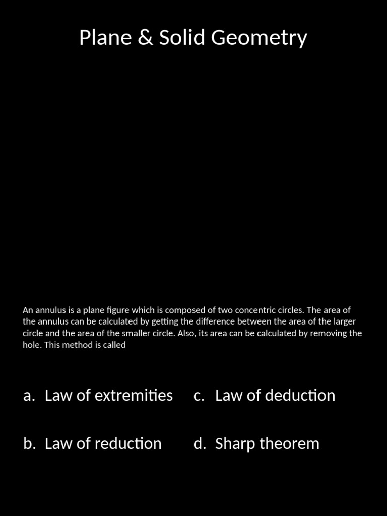 Plane and Solid Geometry | PDF | Circle | Angle