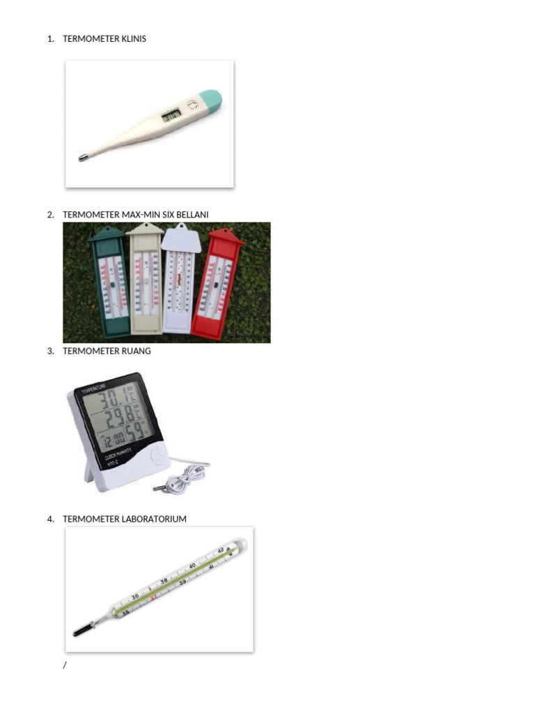 Jenis Termometer 1 | PDF