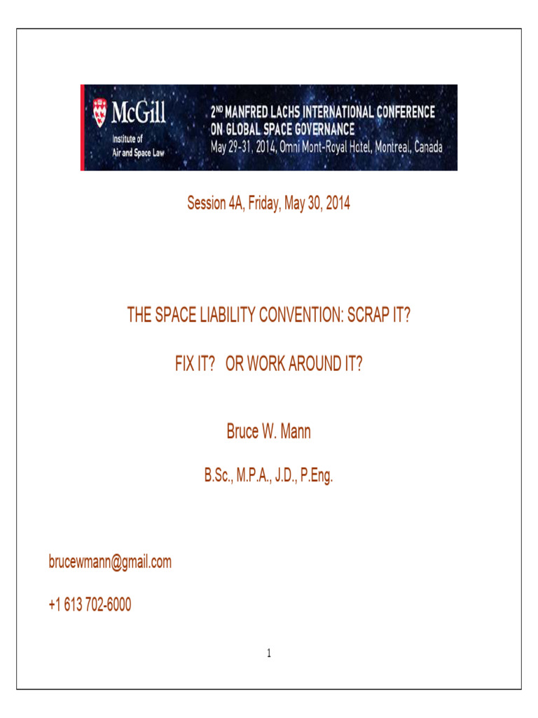 Space Liability Convention Analysis | PDF | Space Debris | Justice