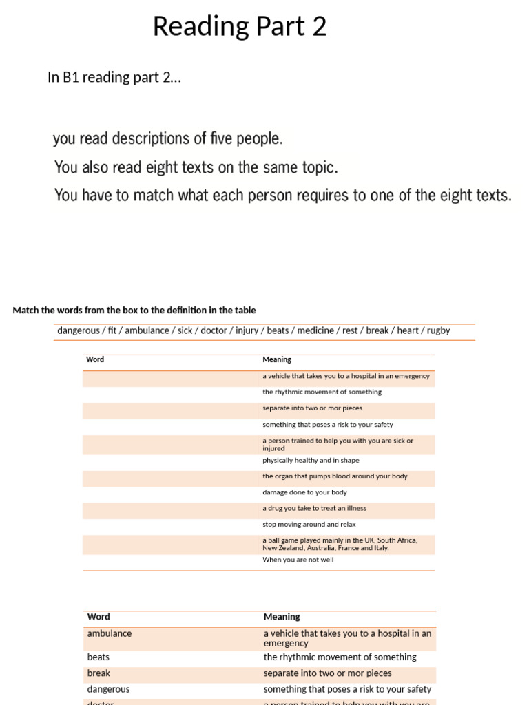 B1 Reading Vocabulary and Modal Verbs | PDF