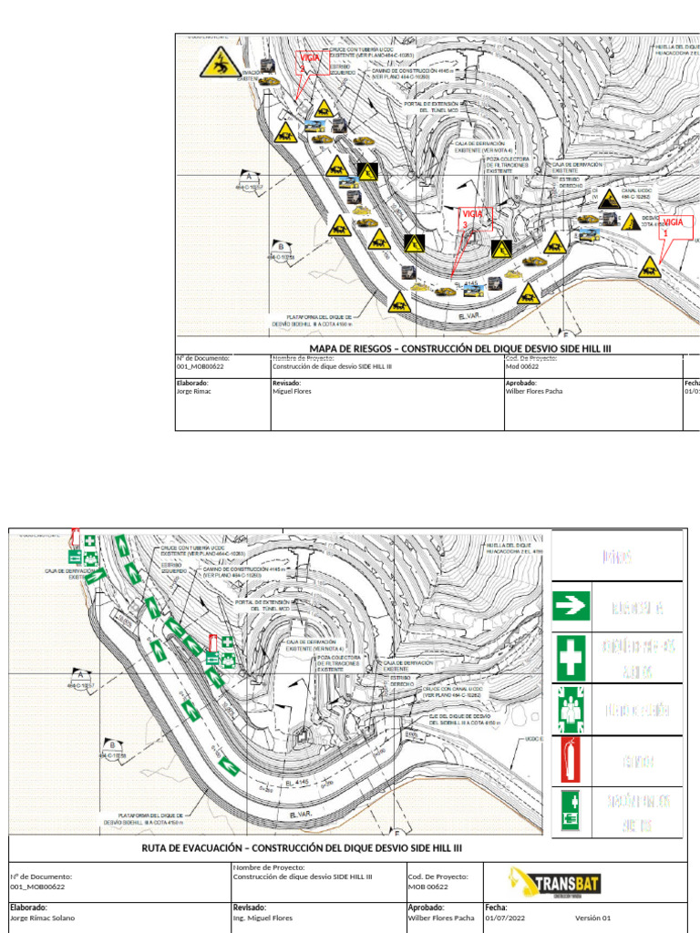 Mapa de Riesgos Dique Desvío SIDE HILL III | PDF