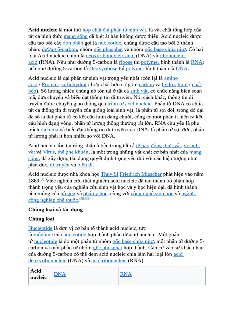 Acid Nucleic | PDF