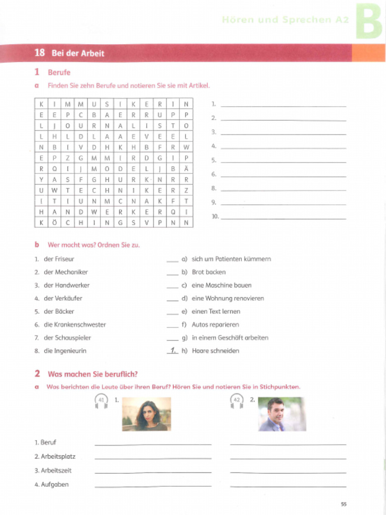 A2 Bei Der Arbeit | PDF