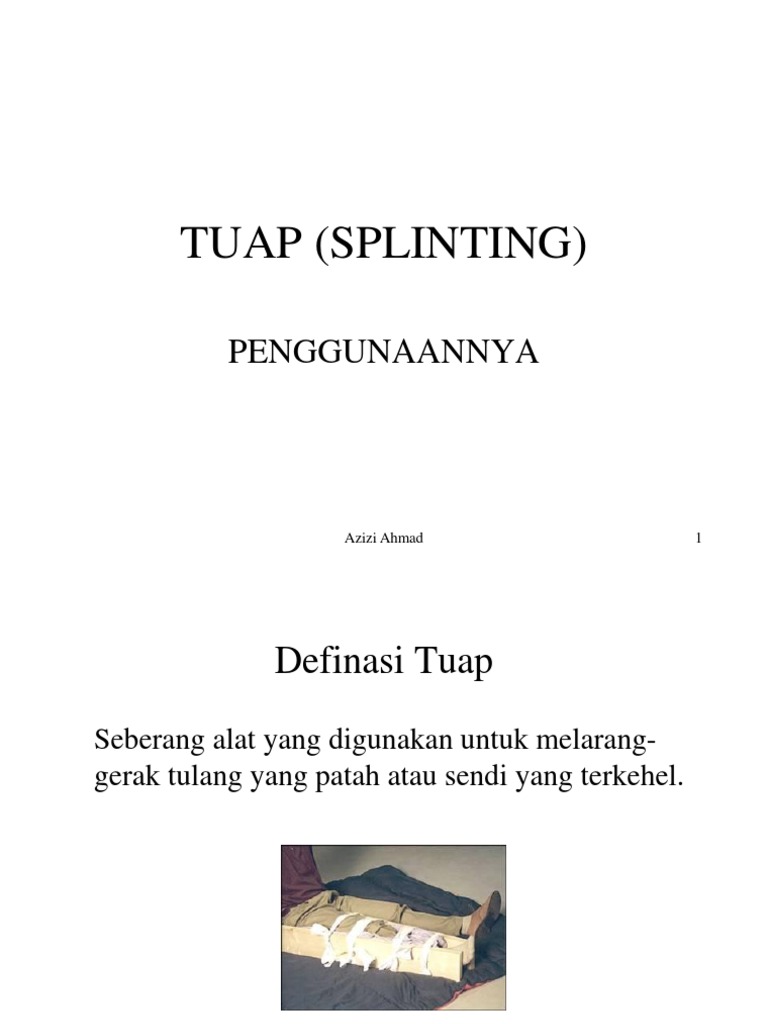 Panduan Penggunaan Tuap untuk Cedera | PDF | Perjalanan | Griya & Taman