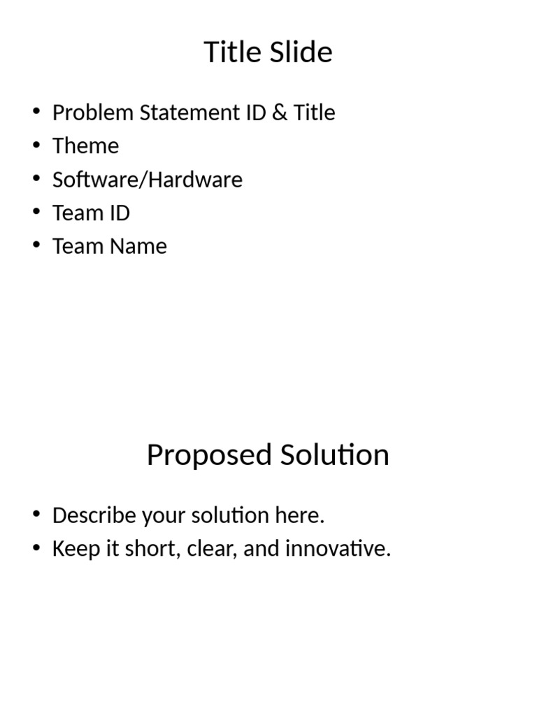SIH 2025 Standee Template Guide | PDF