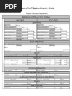 PFT Form | PDF