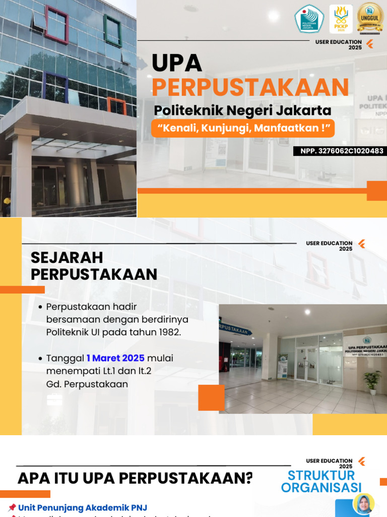 User Education Upa Perpustakaan 2025 | PDF