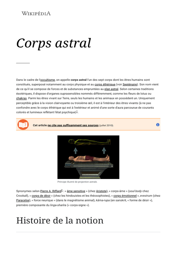 Corps astral : définition et origines | PDF | Ésotérisme occidental ...