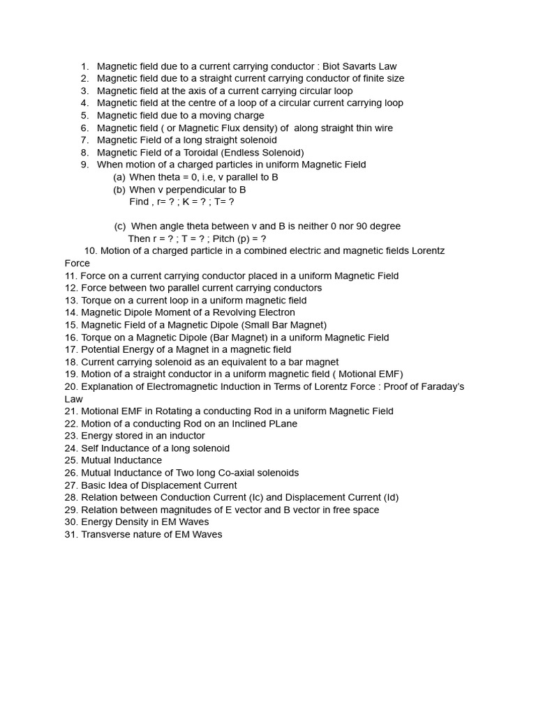 All Derivation | PDF | Magnetic Field | Theoretical Physics