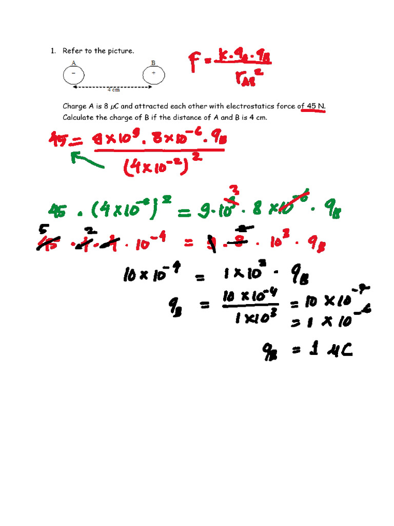 Electrostatic Force | PDF