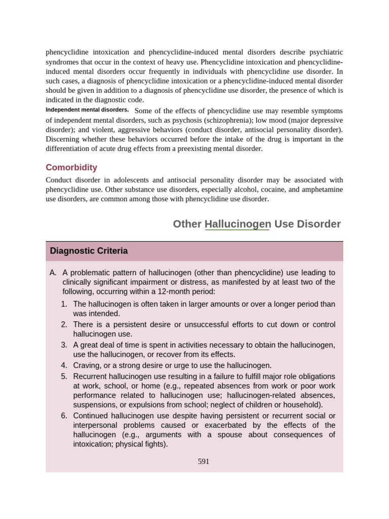 DSM 5 TR | PDF | Mental Disorder | Psychedelic Drugs
