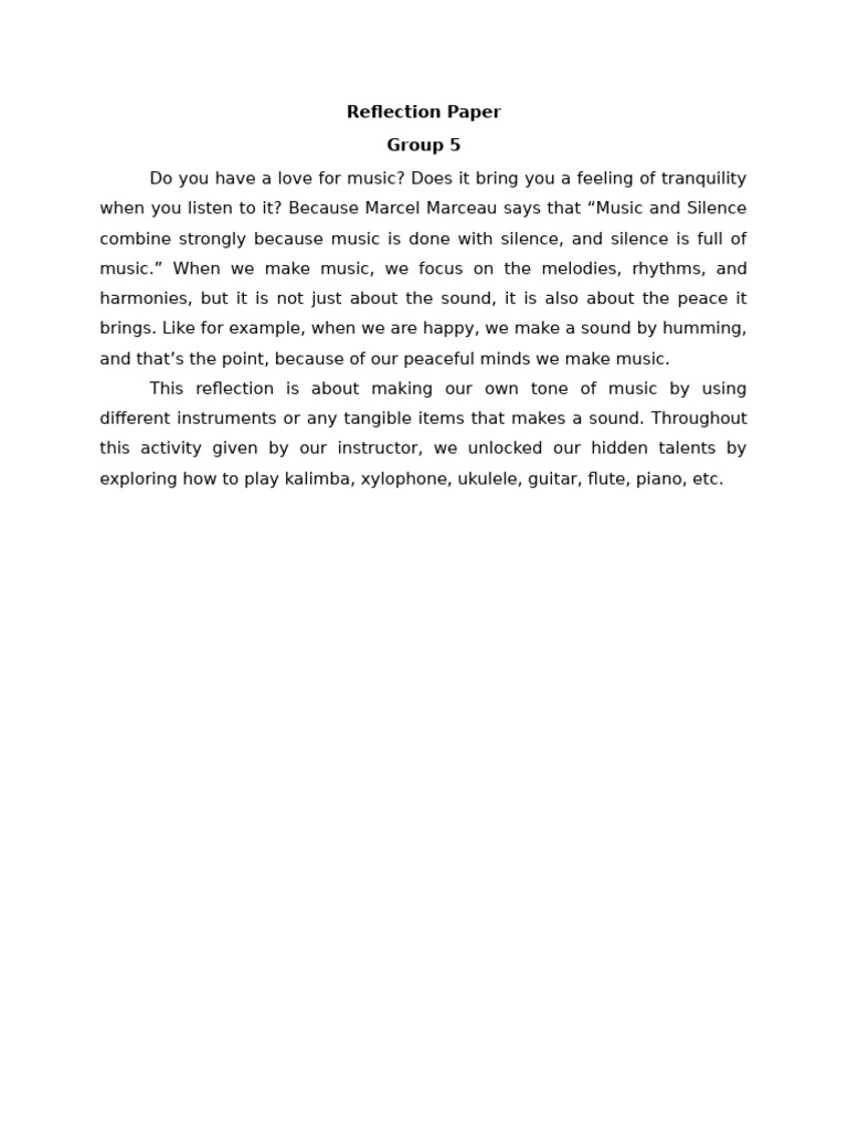 Exploring Music and Personal Expression | PDF