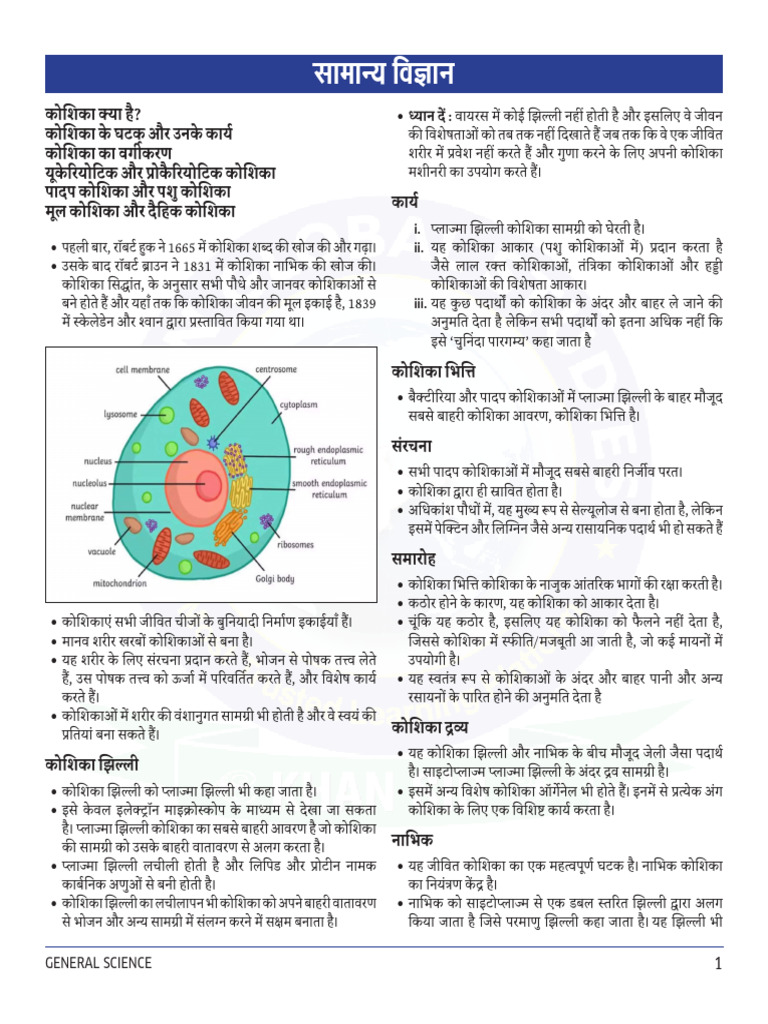 General Science Notes | PDF