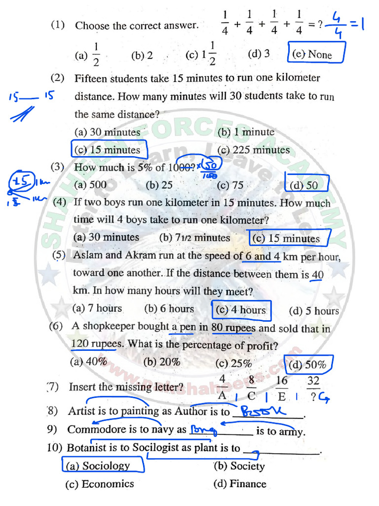 Verbal Intelligence Test-19 | PDF