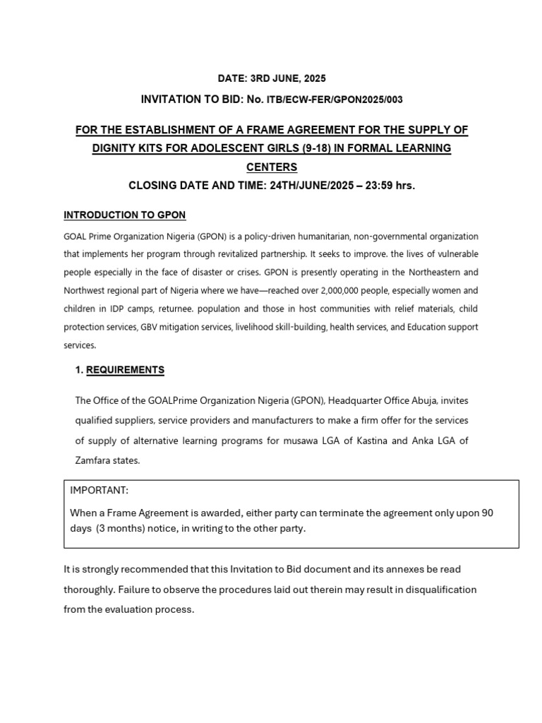 Dignity Kits For Adolescent Girls | PDF | Violence | Child Abuse