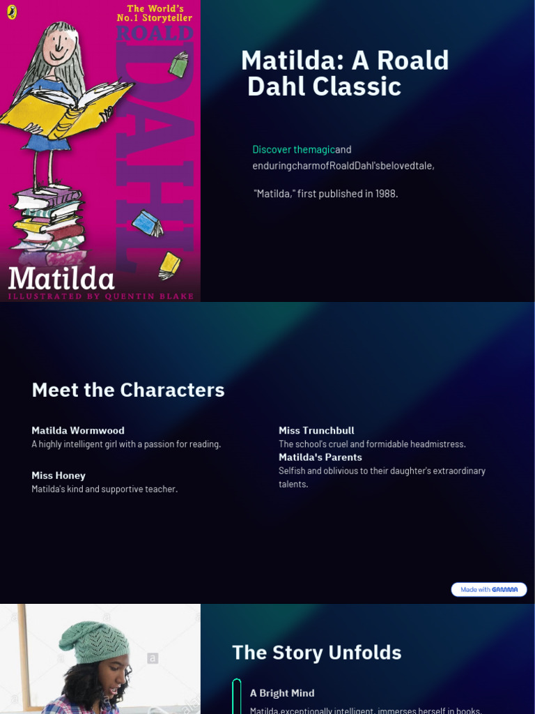 Matilda: Roald Dahl's Timeless Tale | PDF