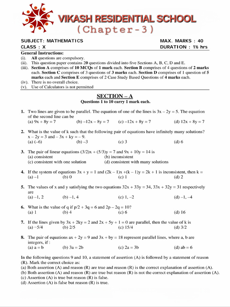 HY Revision Chapter-3 Q - A | PDF