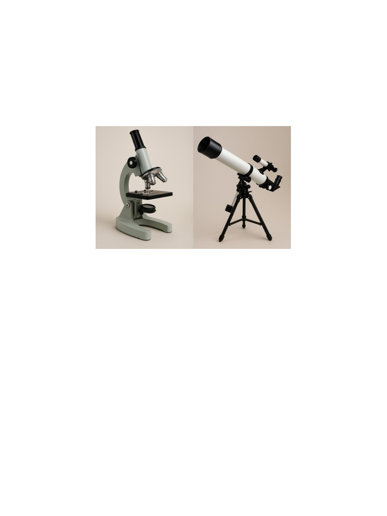 Telescope and Microscope Overview | PDF | Science | Knowledge