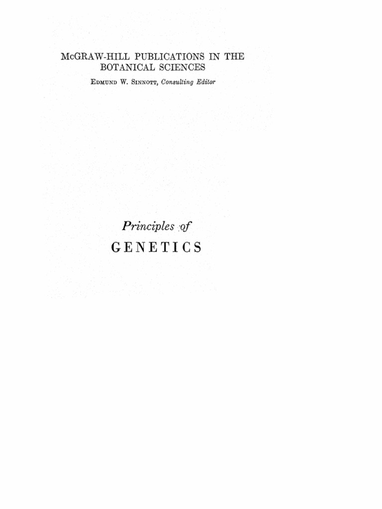 Principles of Genetics | PDF