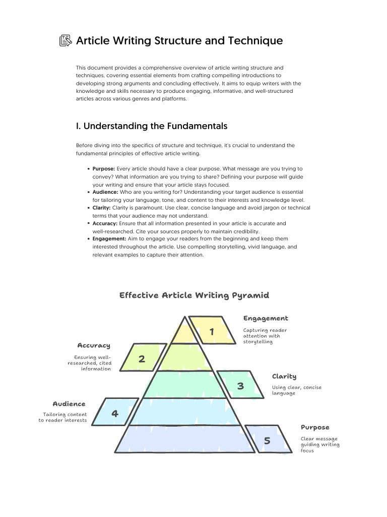 Article Writing Structure And Technique Pdf Conservation Biology