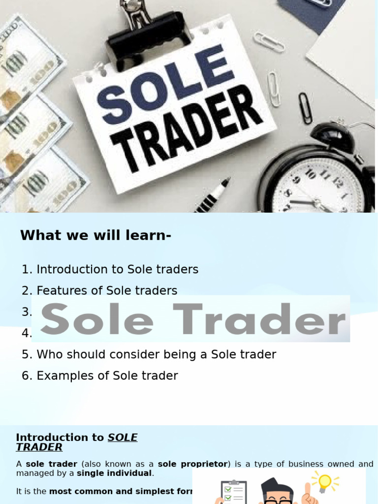 Understanding Sole Traders: Key Insights | PDF | Sole Proprietorship ...