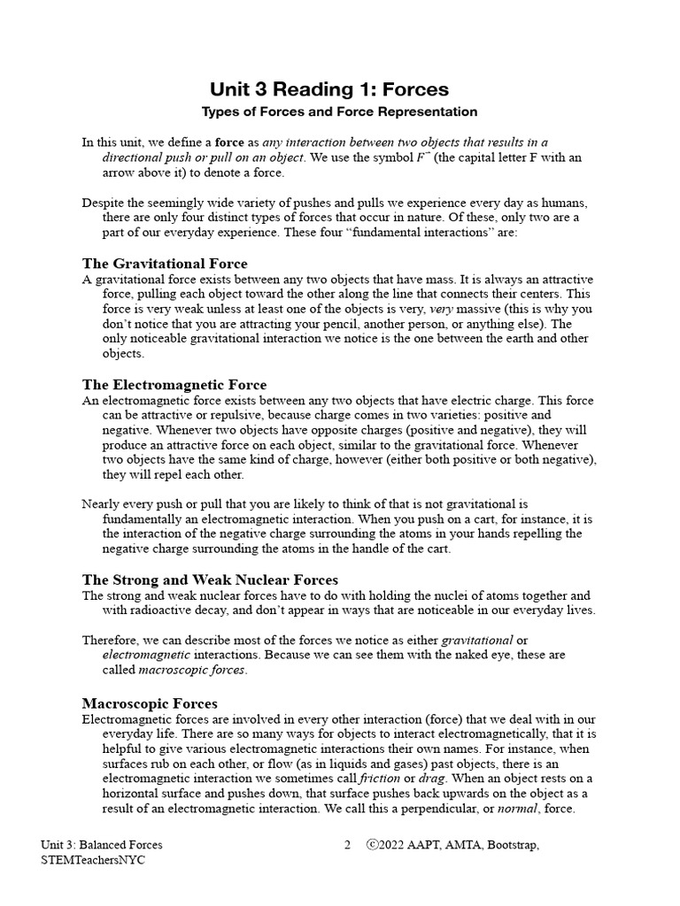 Symbols for Common Forces Explained | PDF | Force | Fundamental Interaction