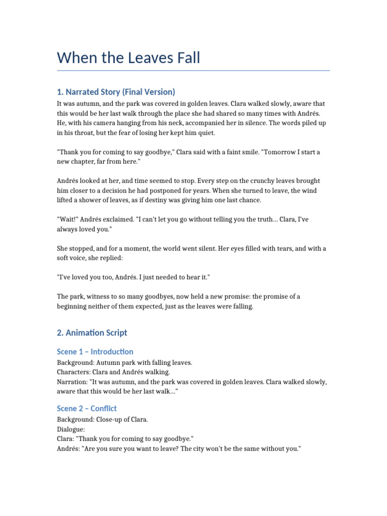 When The Leaves Fall | PDF