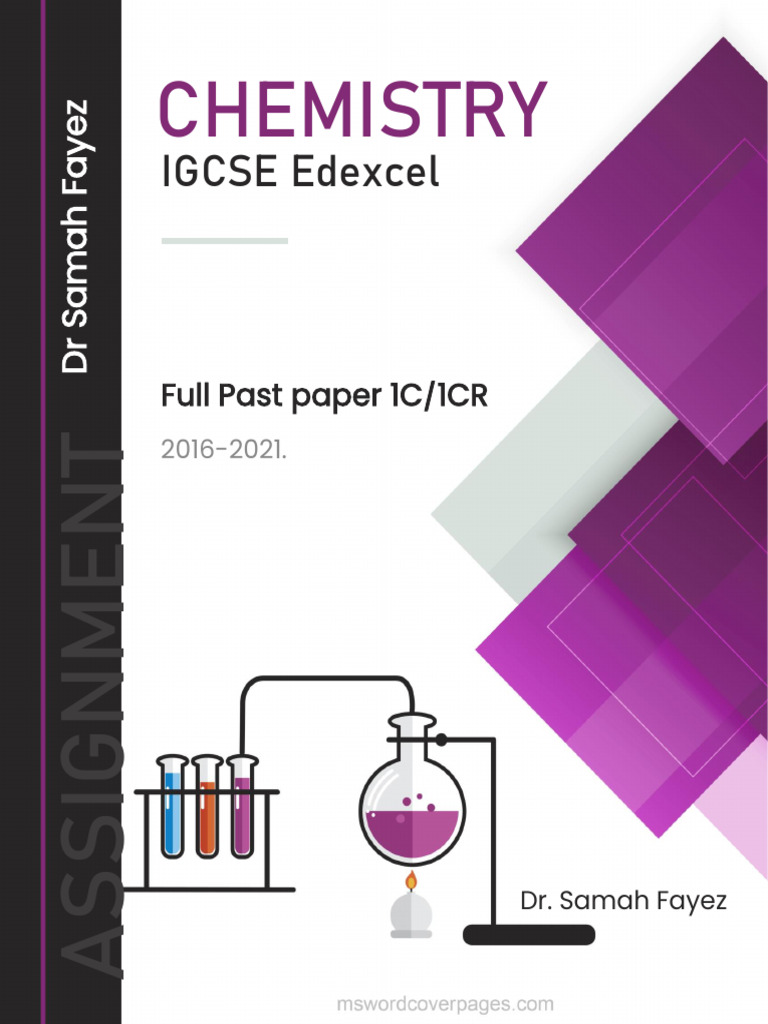 1C Chemistry Edexcel IGCSE Past Papers (DR Samah Fayez) | PDF ...
