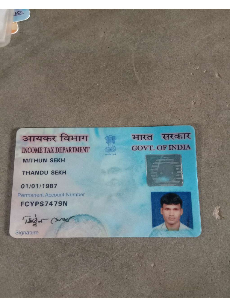 Mithun PAN Card | PDF
