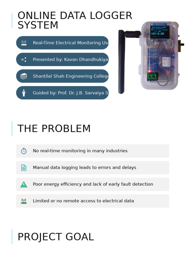 Online Data Logger Presentation | PDF