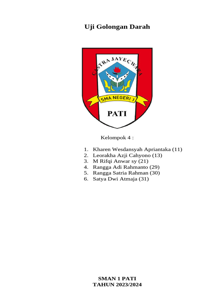 Uji Golongan Darah Rhesus Negatif | PDF