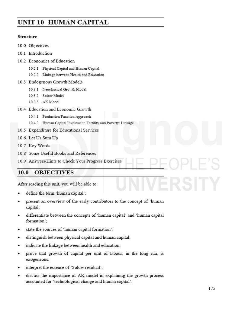 Education and Economic Growth | PDF | Human Capital | Economic Growth