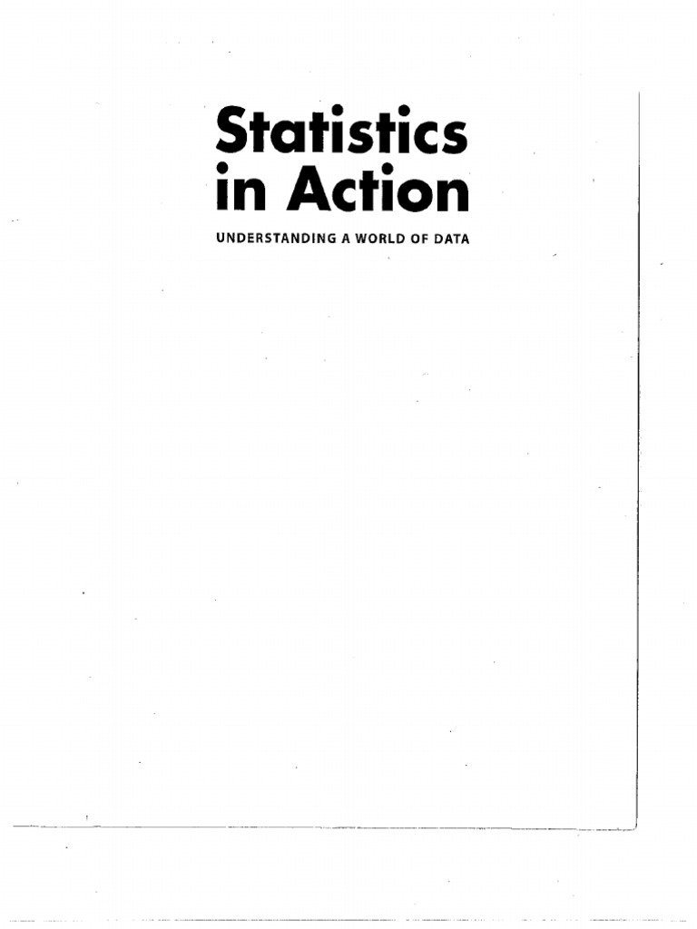 Statistics in Action | PDF