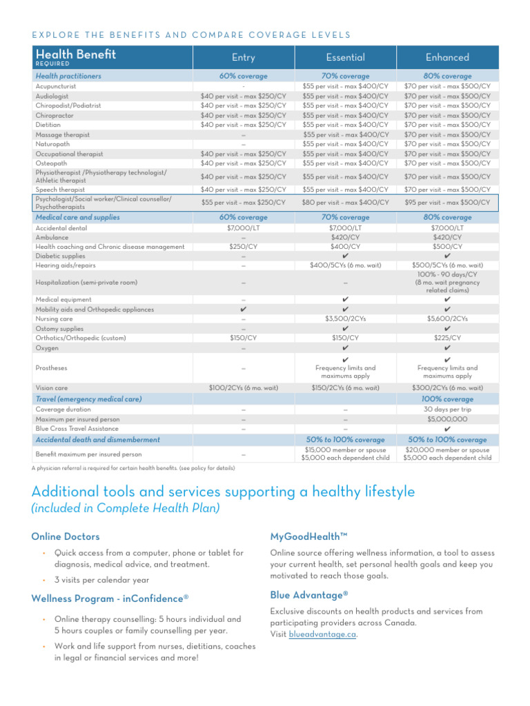 Comprehensive Health Benefits Overview | PDF | Physical Therapy ...