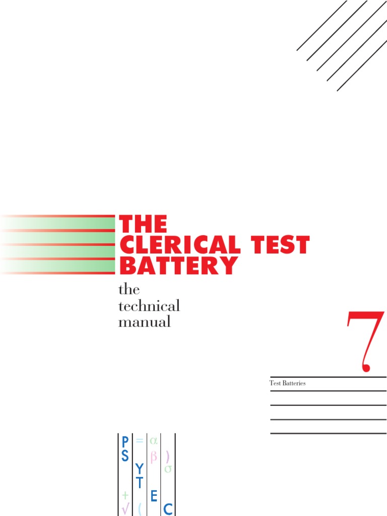Clerical Reasoning Test Technical Manual | PDF | Validity (Statistics ...