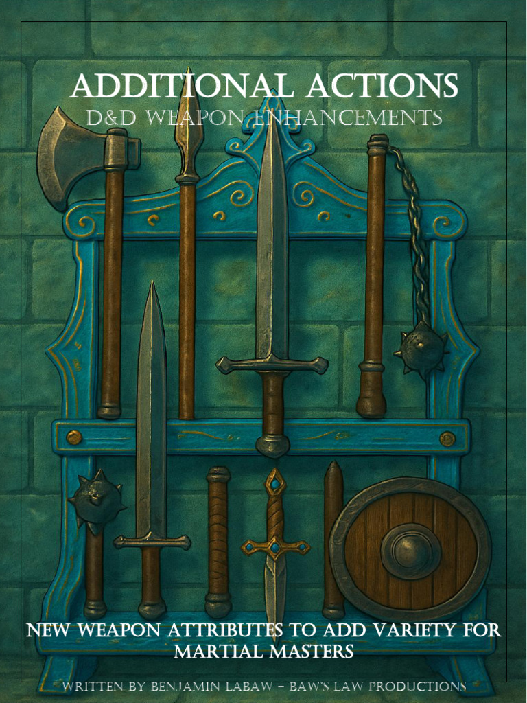 Additional Actions New Variety For 5th Edition Weapons | PDF | Dungeons ...