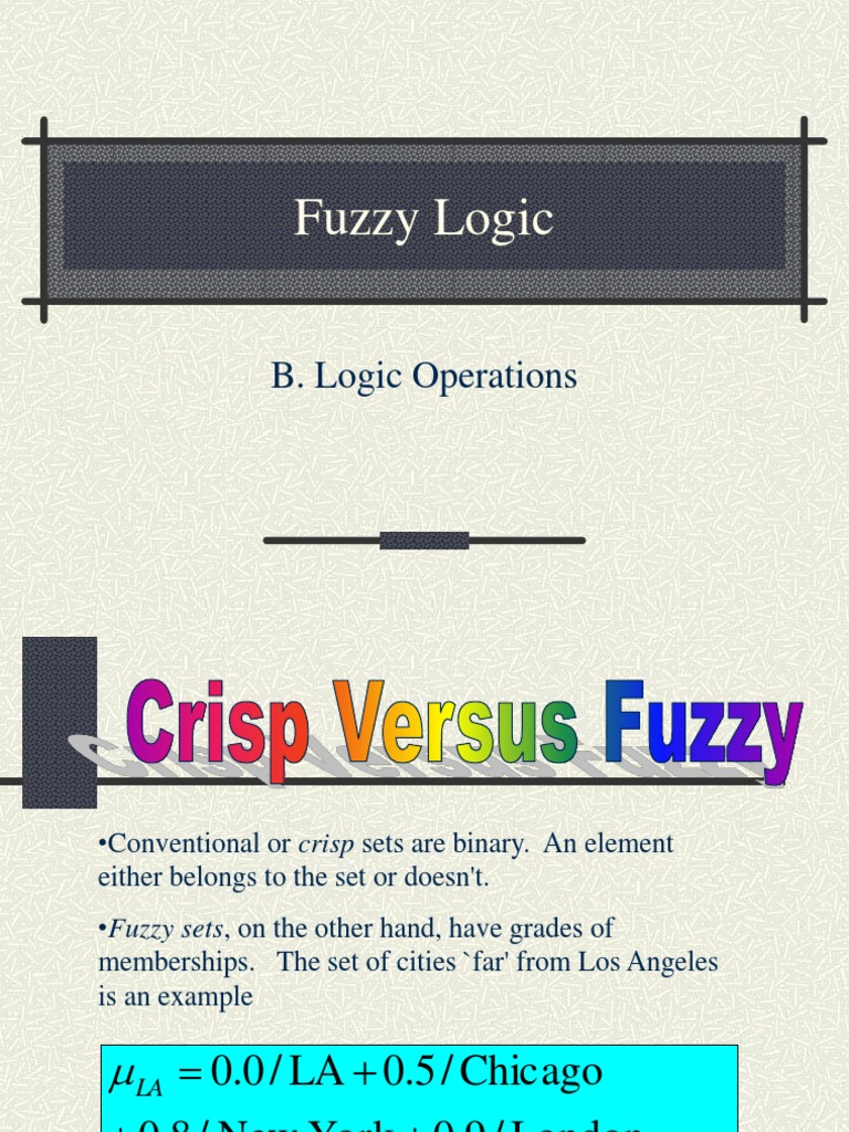 AB-Fuzzy Logic - Logic Operations | PDF | Set (Mathematics) | Abstract ...