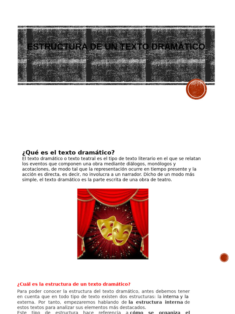 Estructura de Un Texto Dramático | PDF | Teatro | Monólogo