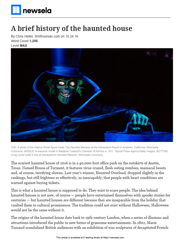 History of Haunted Houses Explained | PDF