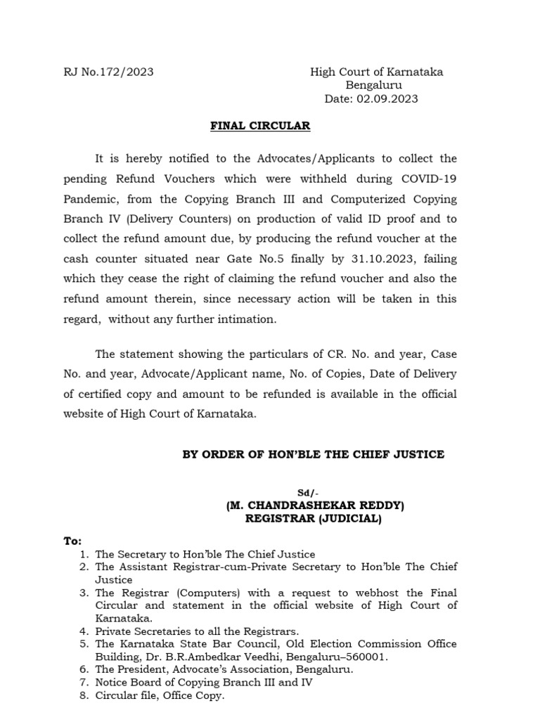 Collect Pending Refund Vouchers | PDF